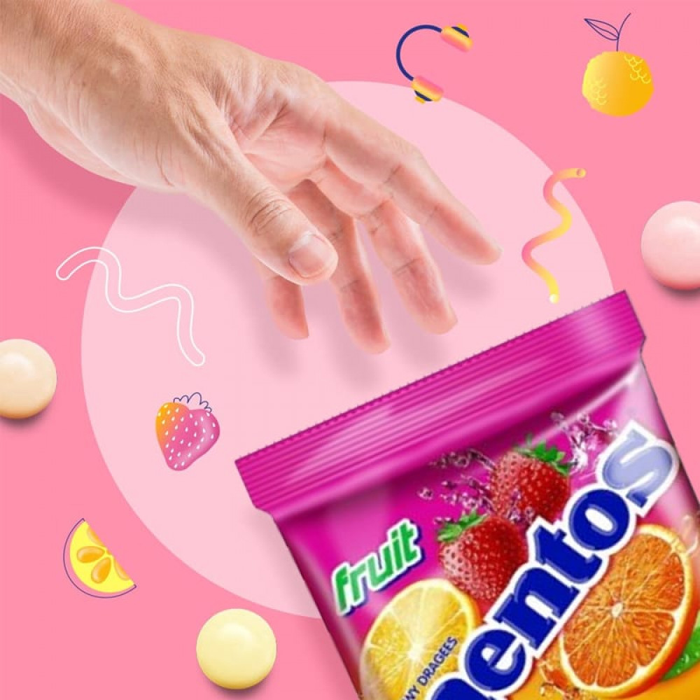 Mentos Fruit 3 Packs Bundle