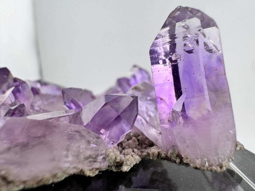 Simply Rocks - Amethyst on Quartz Spherulites