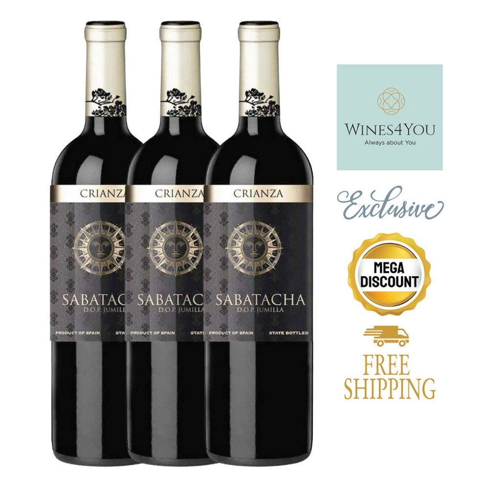 Sabatacha Crianza Spain Red Wine 3btls Ctn Promo!