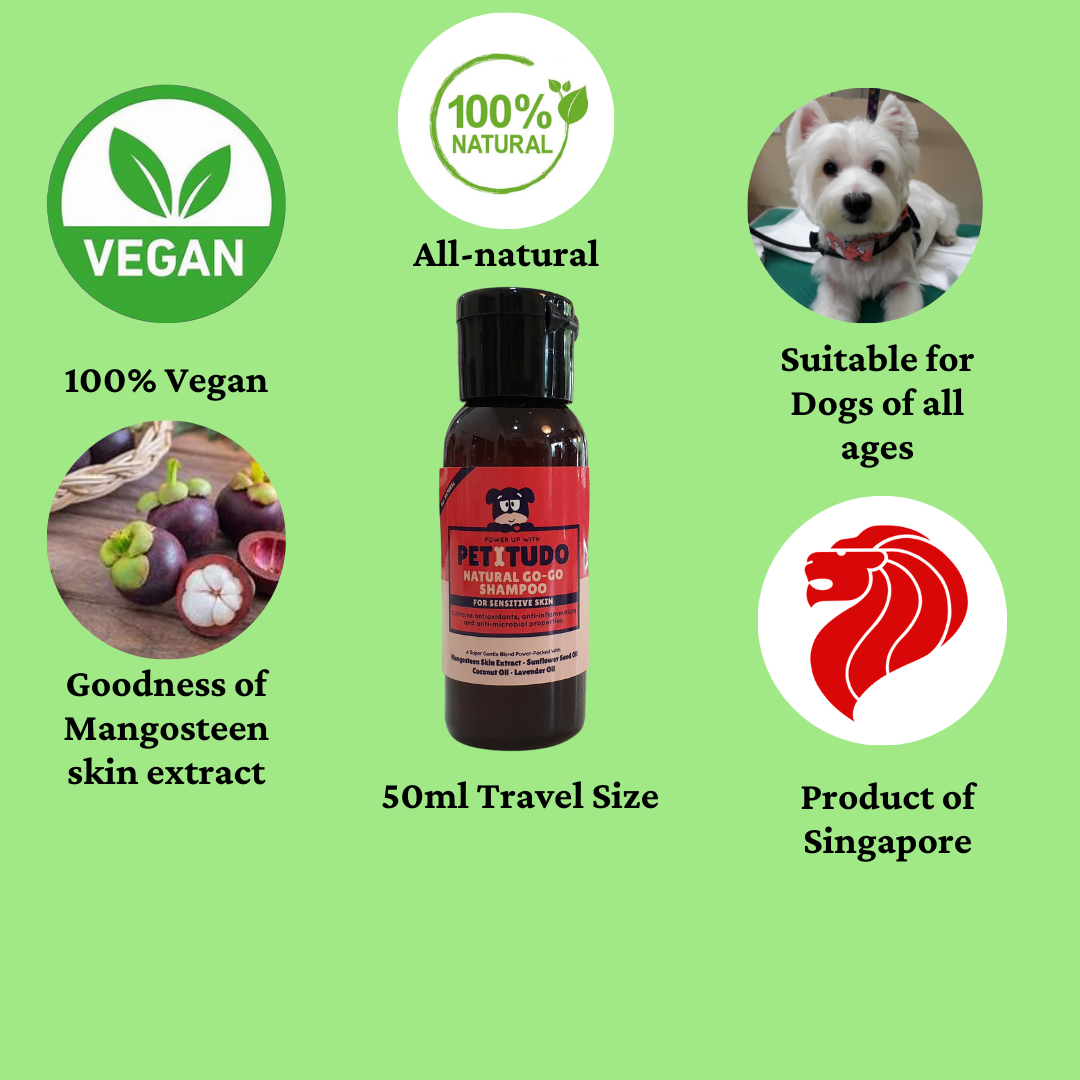 PETITUDO NATURAL GO-GO Dog Shampoo (Sensitive skin) 30ML.