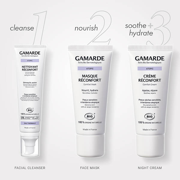GAMARDE ATOPIC Organic Comfort Rinse-off Mask 40ml, Fragrance Free For ...