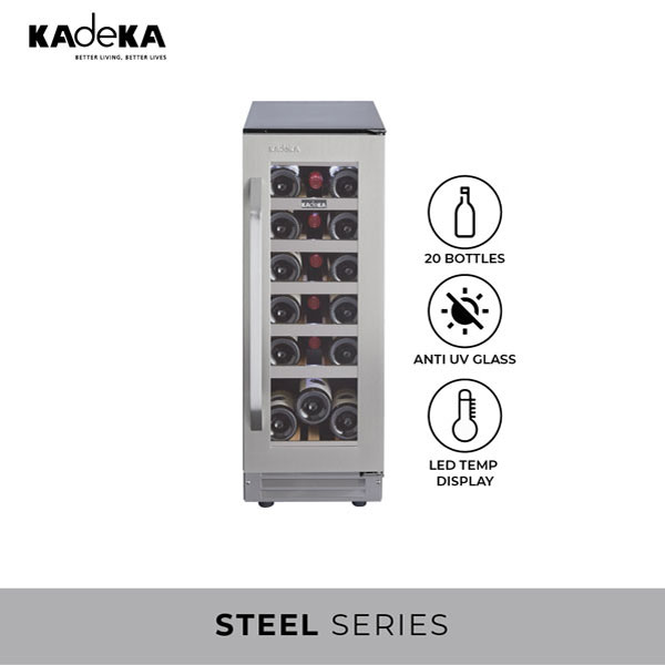 KADEKA KA24WR Steel Series 20 Bottle Wine Chiller