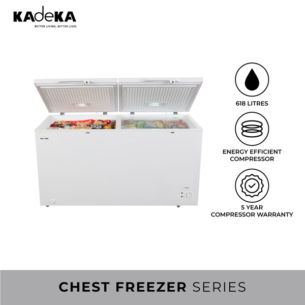 KADEKA KCF-620 Two Door Chest Freezer (618 litres)