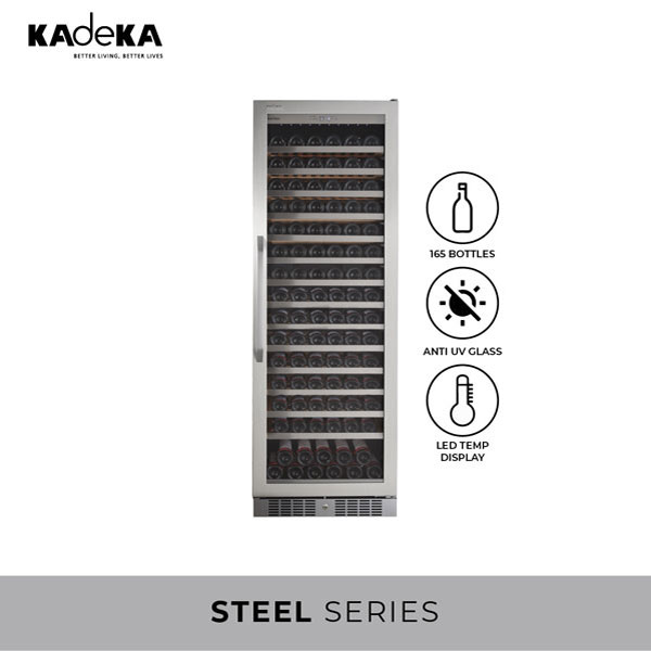 KADEKA KSJ168EW Steel Series 165 Bottle Wine Chiller